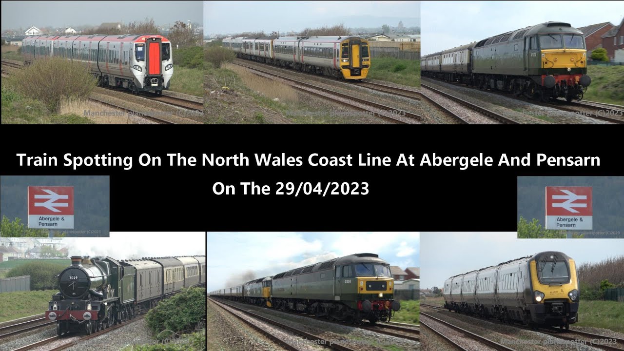 (4K) Train Spotting On The North Wales Coast Line At Abergele And ...