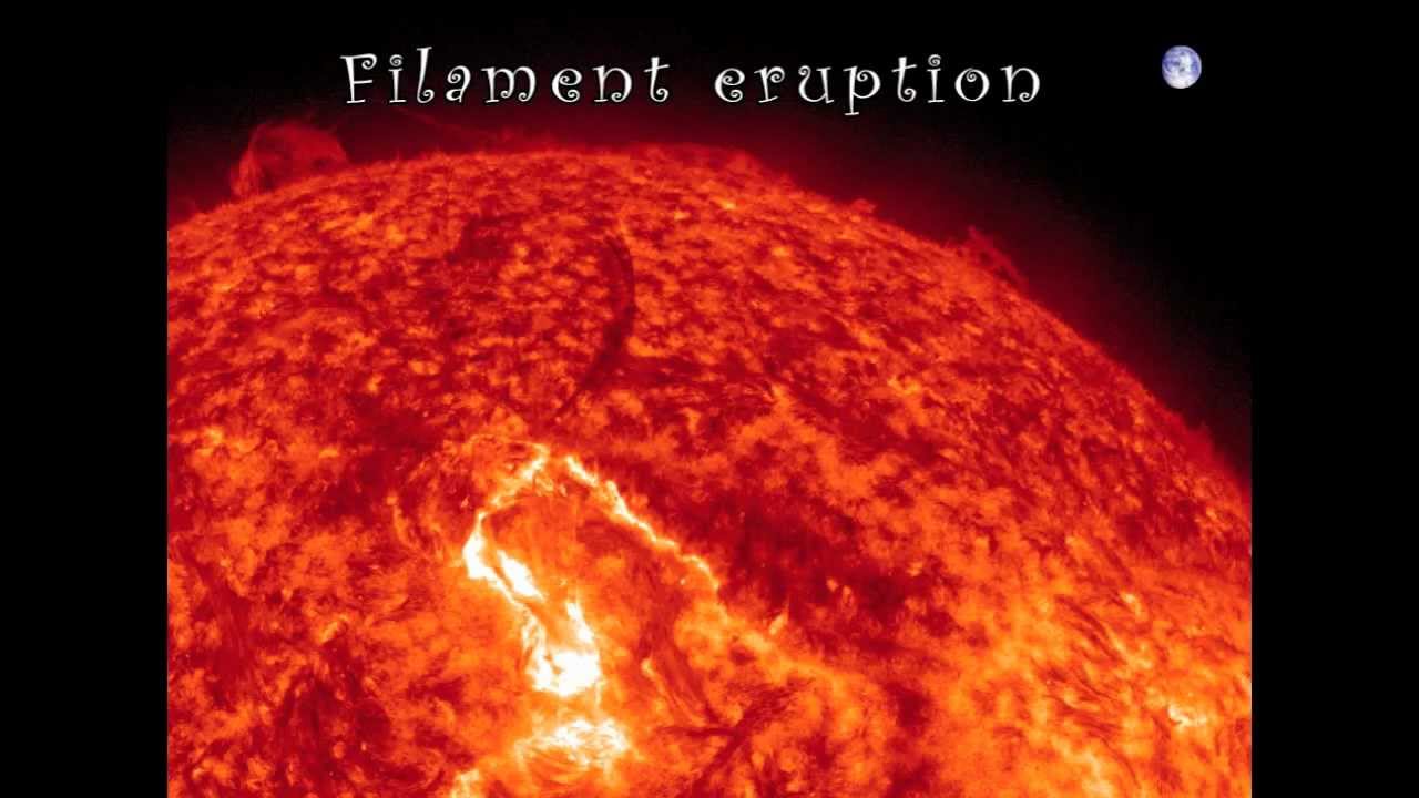 Filament eruption + 3 C-class solar flares (Mar 12, 2013) - YouTube