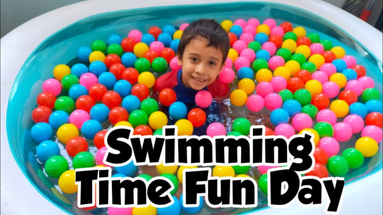 Ocean Ball+Swimming pool Fun Day at Home - YouTube