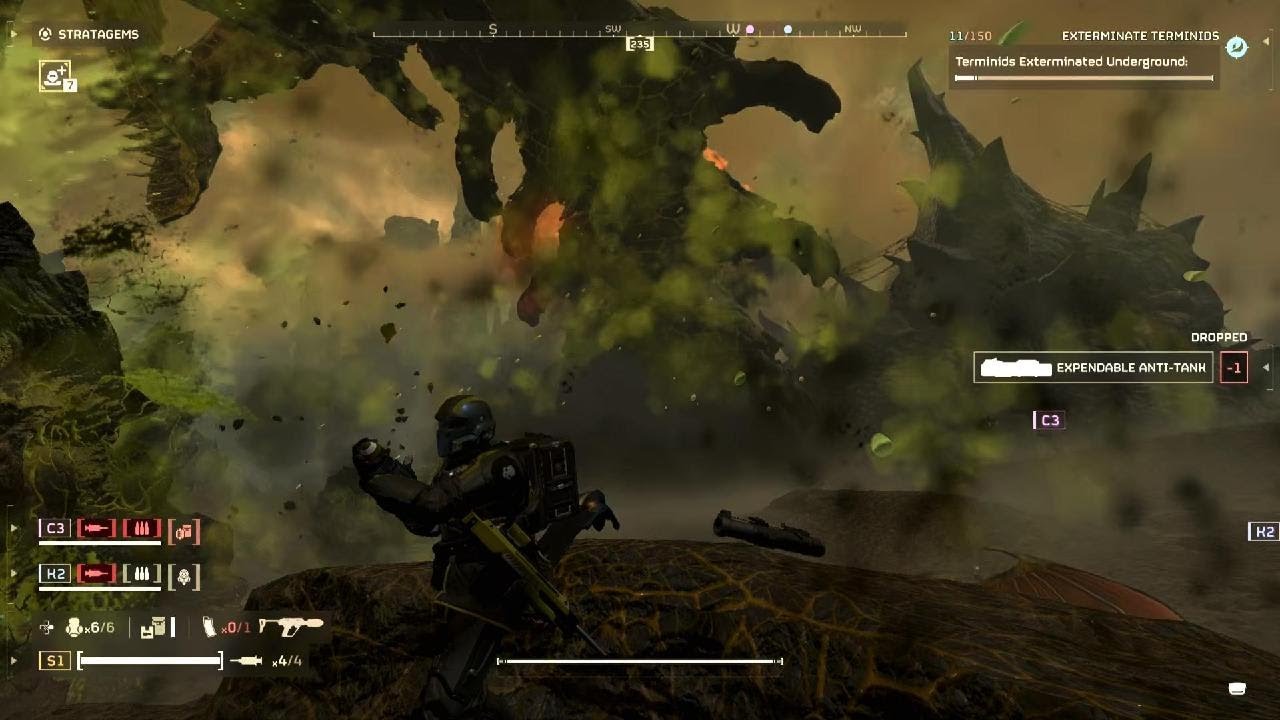 HELLDIVERS 2 Hive Lord takedown - YouTube