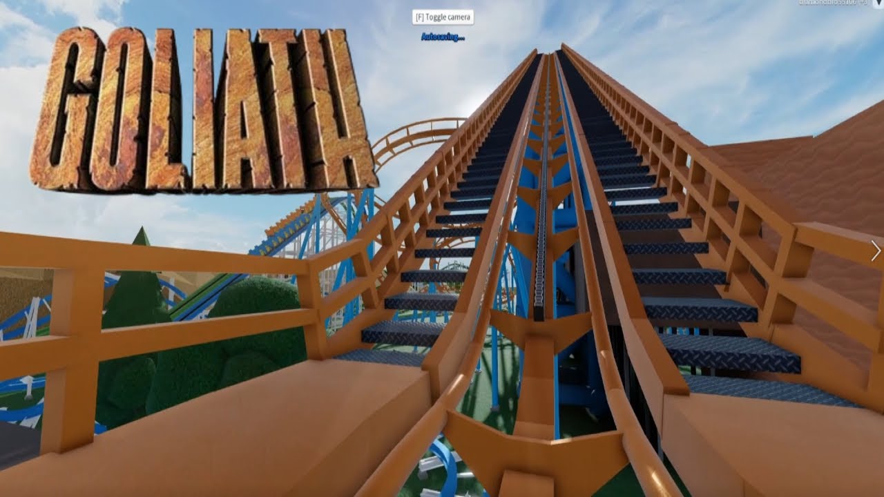 Goliath - Six Flags Magic Mountain Roblox - YouTube