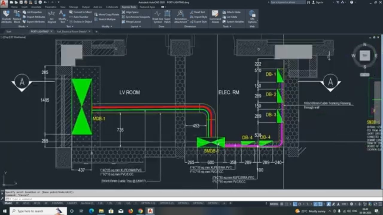 Electrical Room Section & Details in AutoCAD Part-2 - YouTube