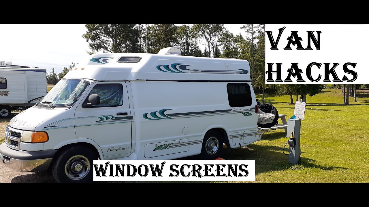 Van Life ~ DIY Window Screens for Airflow (K.I.S.S.) - YouTube
