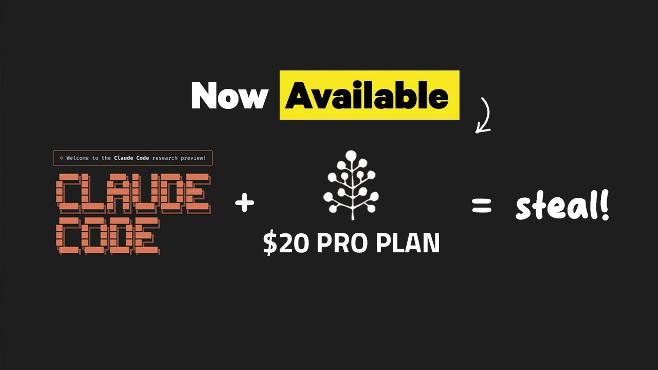Claude Code Is Now on the $20 Pro Plan — Setup & Features (Just Announced!) - YouTube