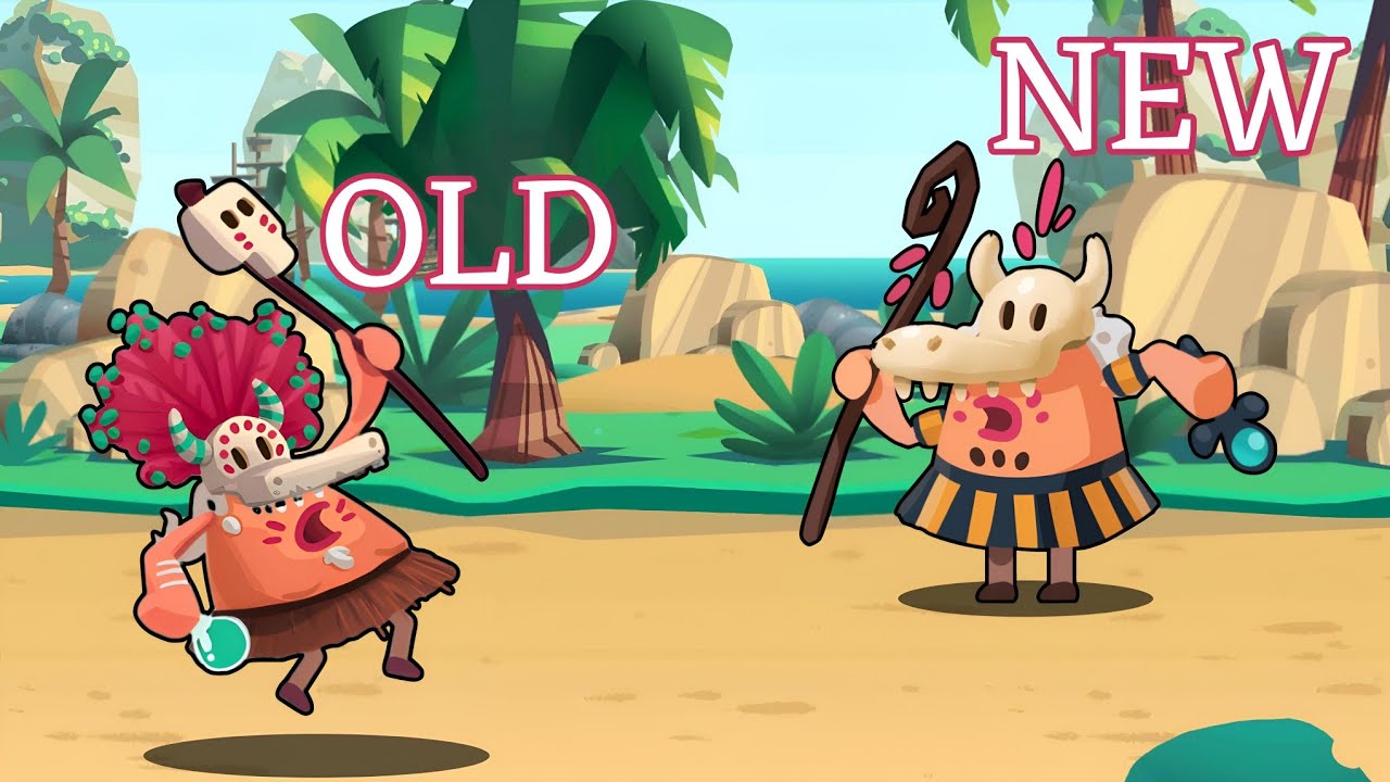 Old Shaman Vs New Shaman Caveman - Dino Bash 2 Travel Through Time ...