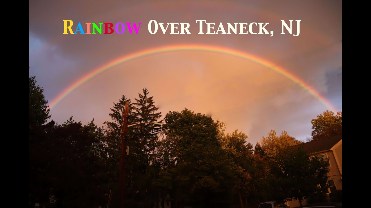 Rainbow Over Teaneck, NJ Sunday October 31st - YouTube