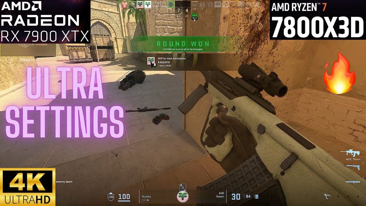 Counter Strike 2 CS2 MIRAGE 2024 RADEON RX 7900 XTX RYZEN 7 7800X3D ...