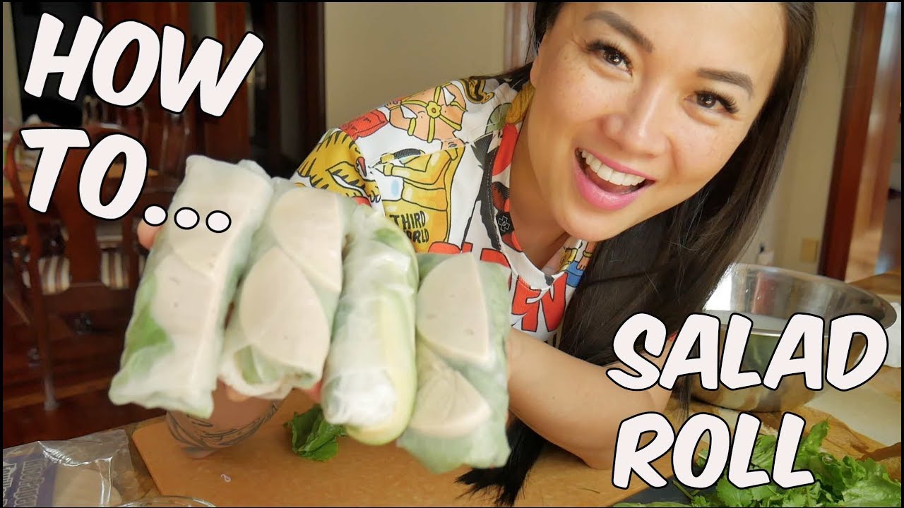 How to make EASY SALAD ROLL | SASVlogs - YouTube