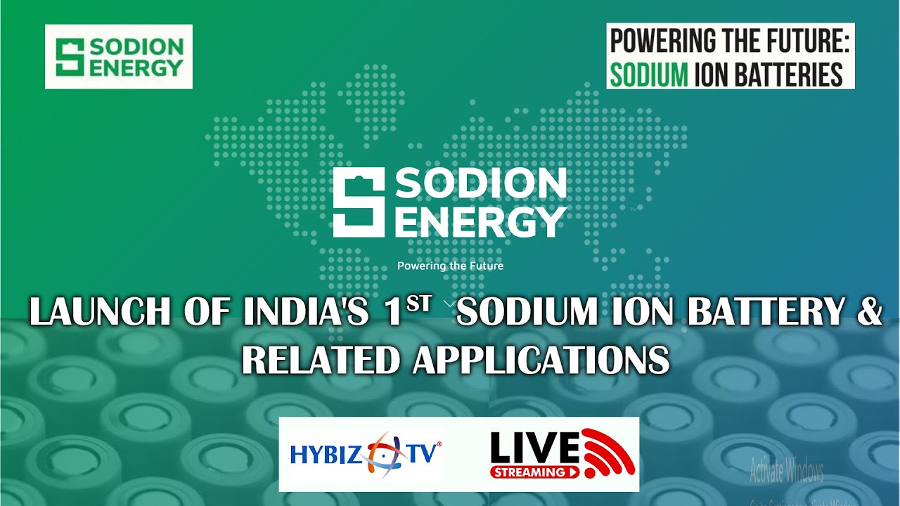 India's First Sodium Ion Battery Launch By Sodion Energy In Hyderabad ...