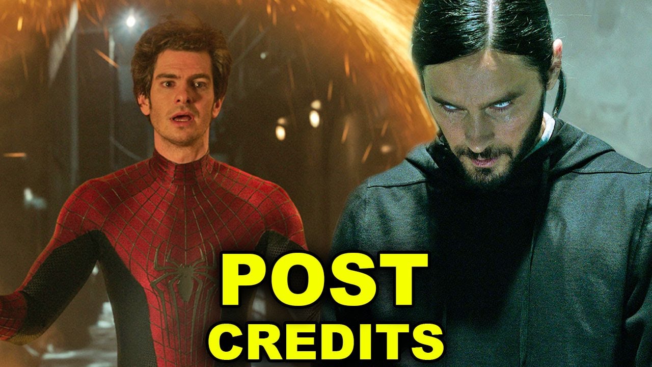 MORBIUS Post Credits Explained! Spider-Man Andrew Garfield Setup vs ...