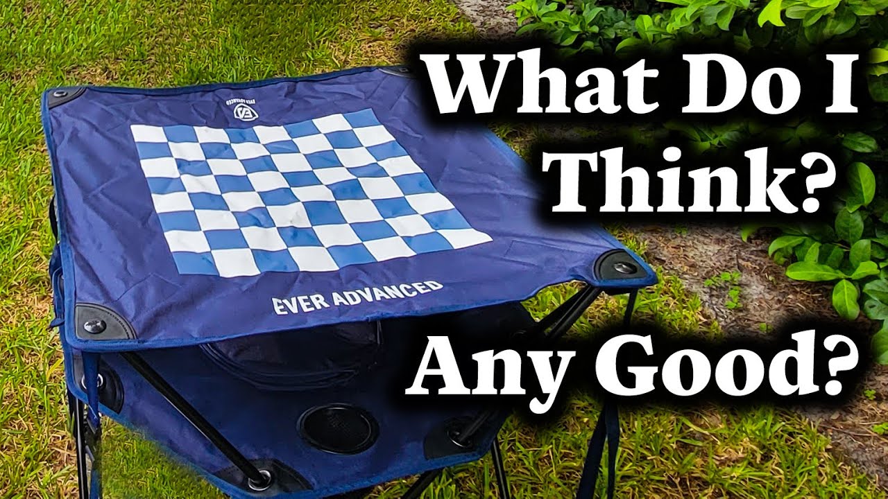 Reviewed: EVER ADVANCED Folding Tailgating Table with Cooler - YouTube
