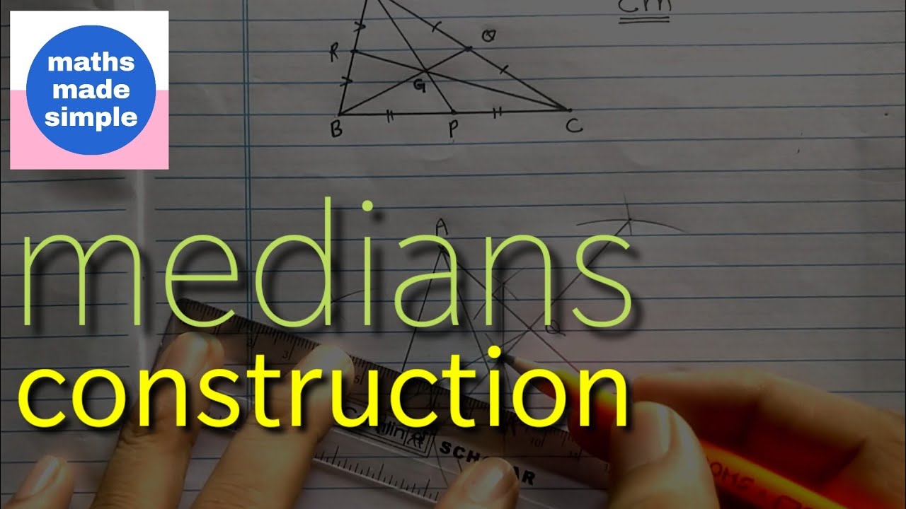 Simple Median Construction मध्यगा रचना - YouTube