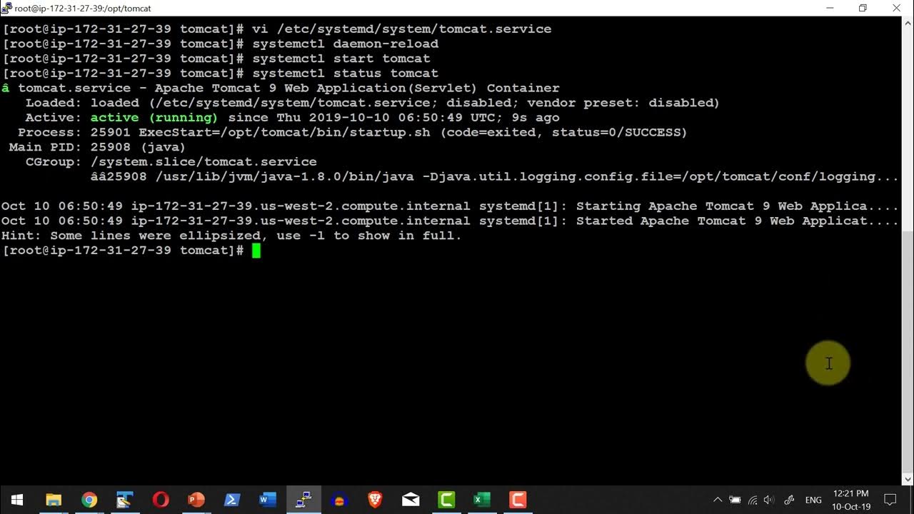 Apache Tomcat - JSP - Servlet - AWS Tomcat Installation Part 2 - Video 3 - YouTube