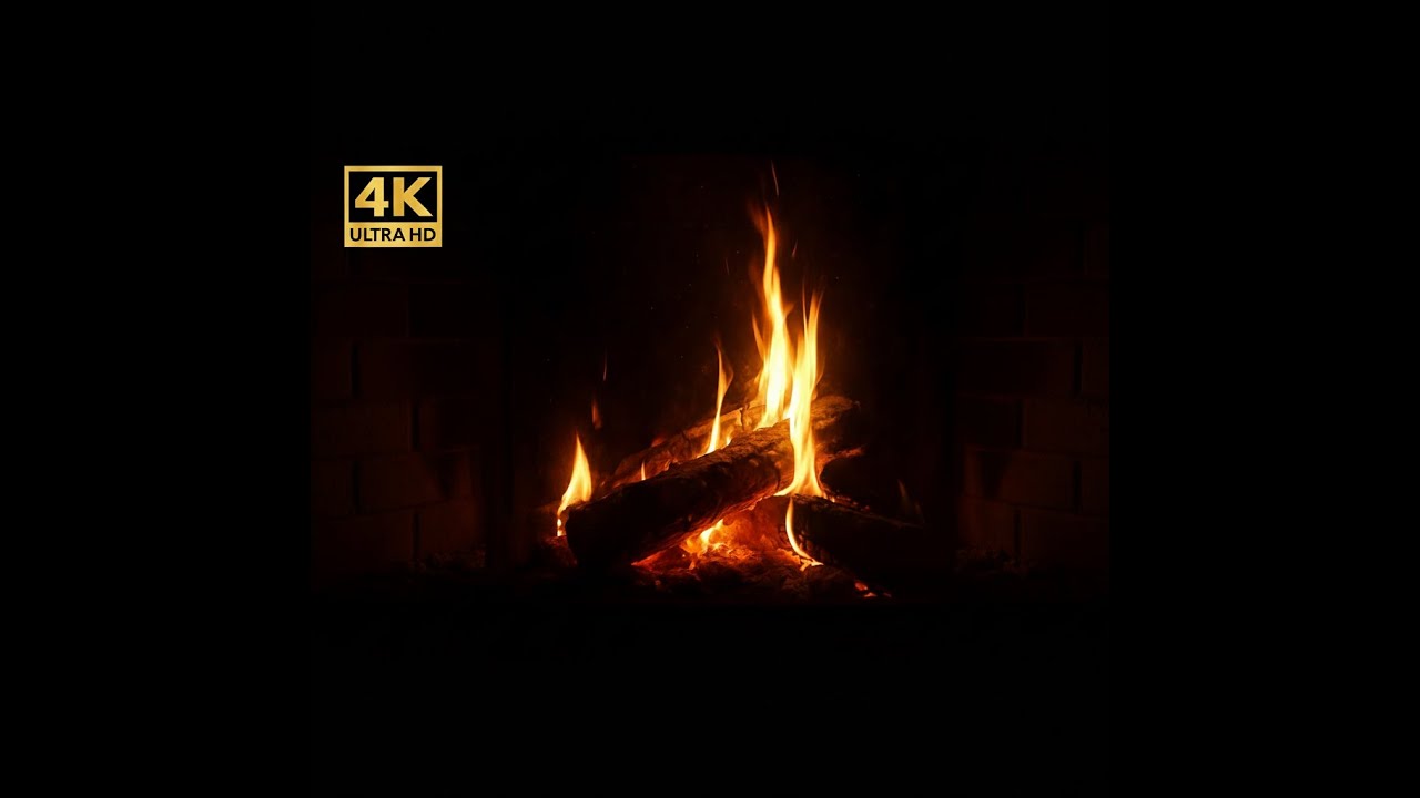 Kaminfeuer 4K Ultra HD 🔥 Nur Feuergeräusche • Perfekt zum Einschlafen ...