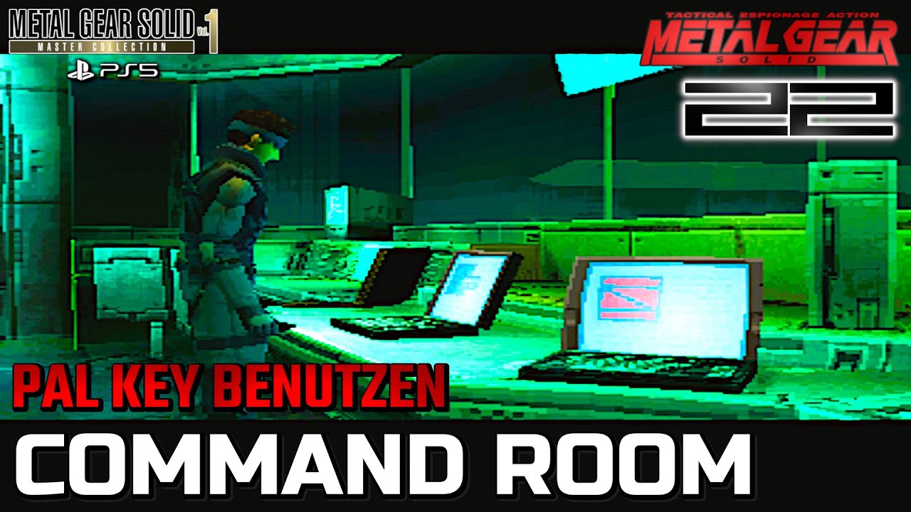 METAL GEAR SOLID 1 [22] • Command Room • PAL Key benutzen • Hard ...
