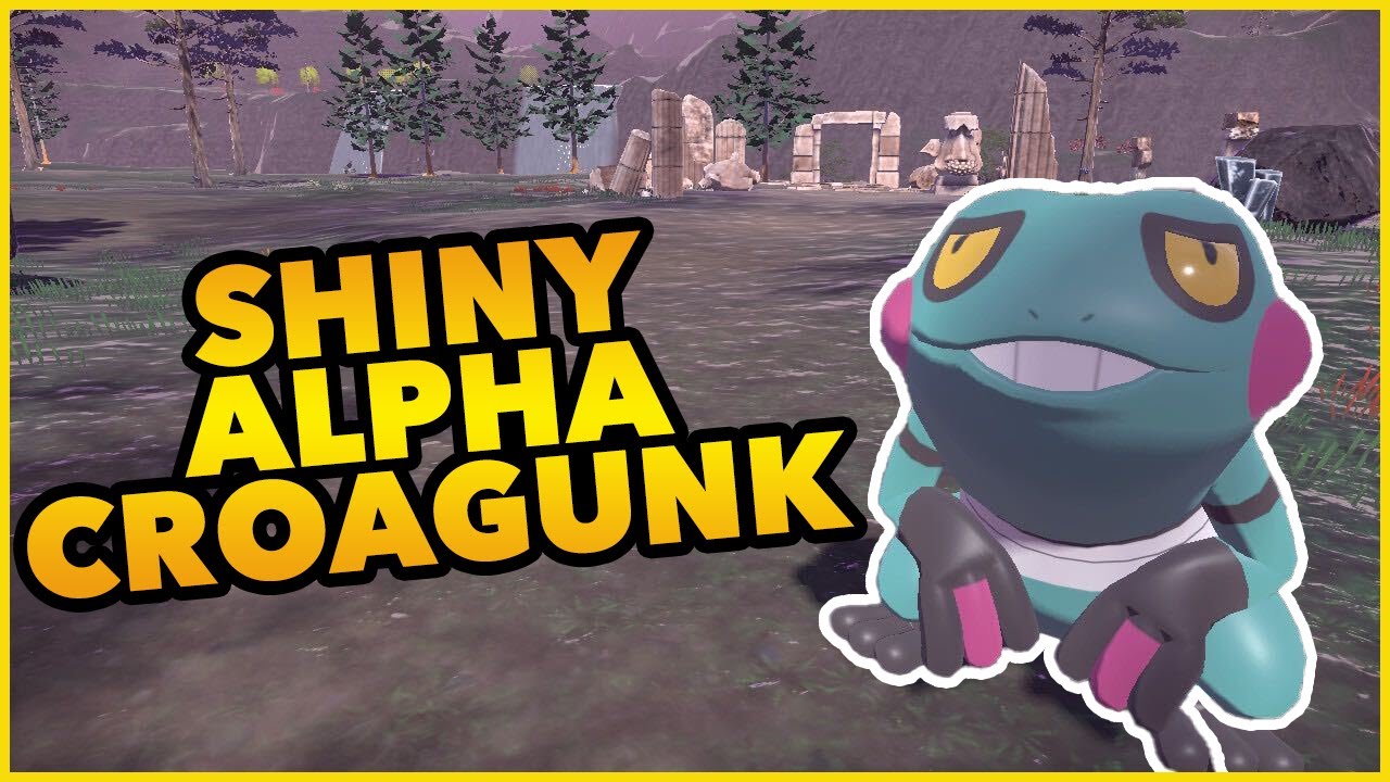 Our First Non Static Alpha Shiny, Shiny Croagunk! - YouTube