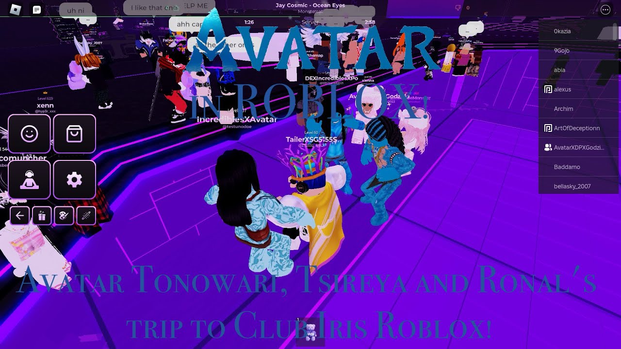 Avatar Tonowari, Tsireya and Ronal's trip to Club Iris Roblox! - YouTube