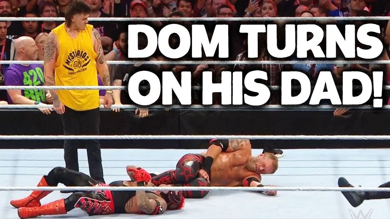 Dominik Mysterio Attacks His Dad Rey Mysterio and Edge At WWE Clash At ...