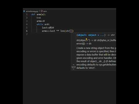 Find Armstrong numbers user input easily with Python ! #Python # ...