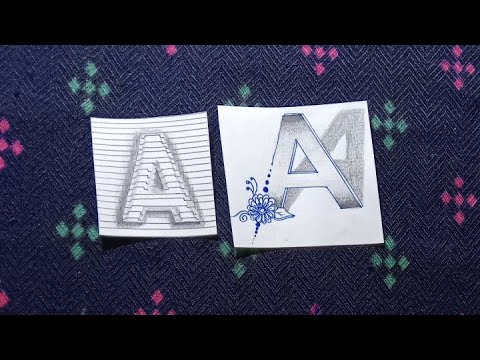 how to write 3d shadow letters - YouTube
