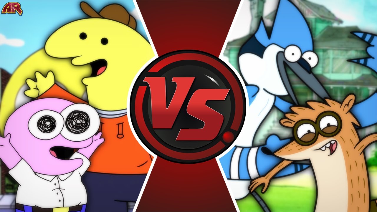 Smiling Friends VS Regular Show! (Charlie and Pim vs Mordecai and Rigby ...