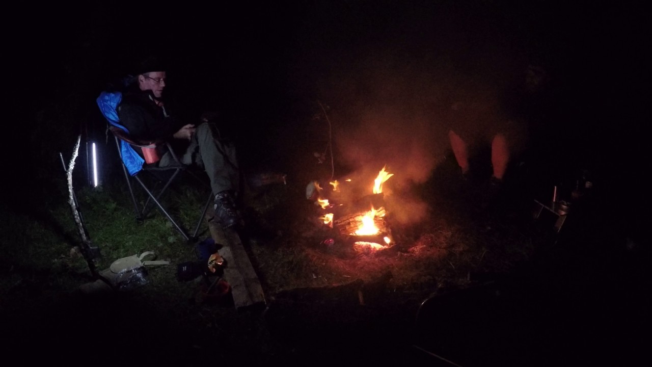 Chilling by the campfire - YouTube