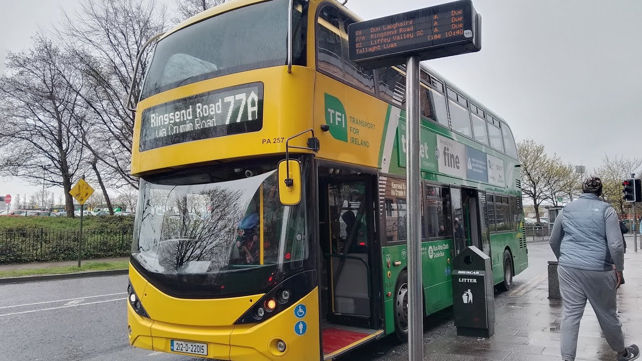 Dublin Bus Ride. Dublin Bus PA257 (212-D-22015). Service 77A to ...