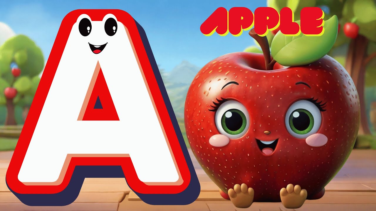 ABCD Song / A for Apple / ABC Phonics Song / Toddler Learning / ABC ...