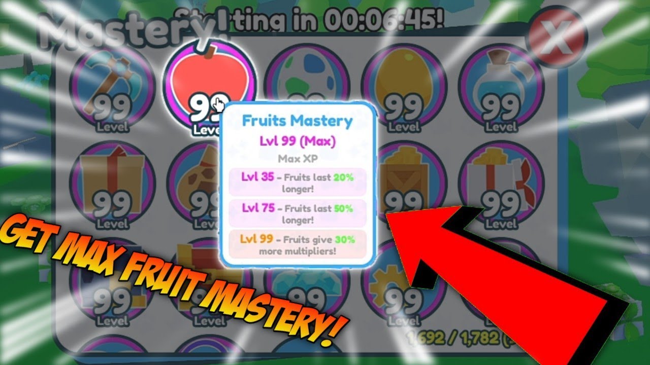 HOW TO EASILY GET **MAX FRUIT MASTERY** AT PSX!😱😱 (Pet Simulator X ...