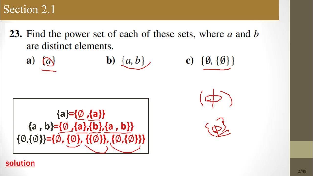 Revision for Midterm (Subset, Proper Subset, Belongs To) - YouTube