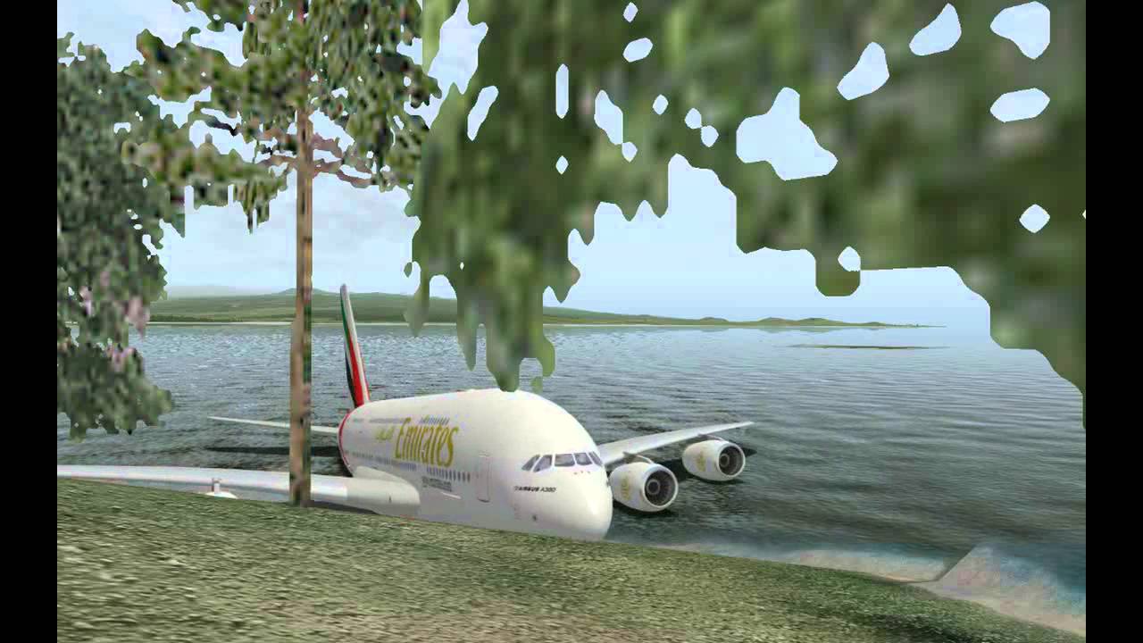 A380 Landing on Water - YouTube