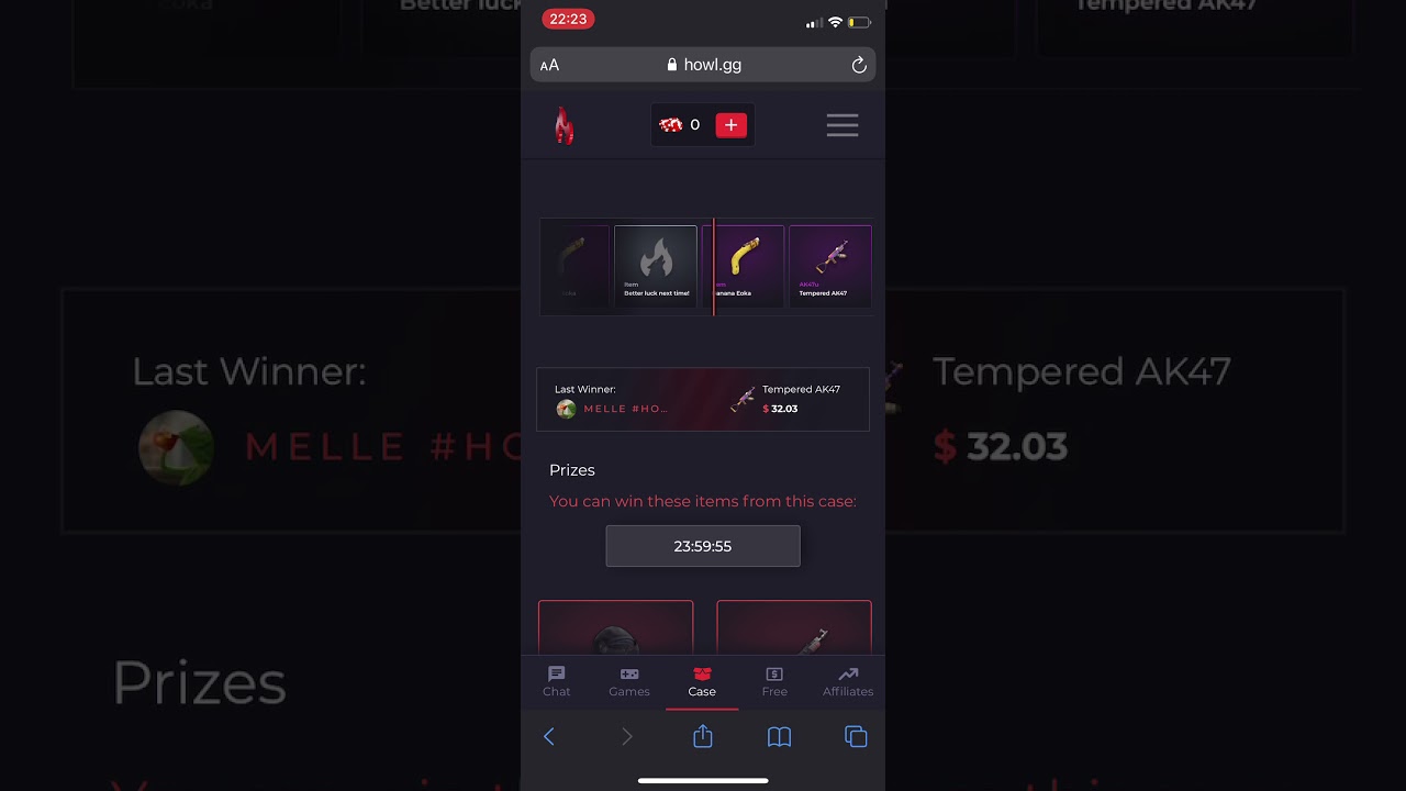 Opening Howl.gg’s daily free case until I get something (DAY 53) - YouTube