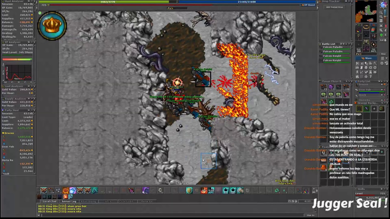 Tibia ¡ Team Hunt x3 ! °Jugger Seal ferumbras° lvl 700+ - YouTube