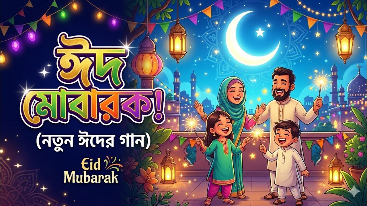 ঈদ মোবারক | আনন্দময় বাংলা ঈদ গজল ২০২৬ | Eid Mubarak Bangla Ghazal ...