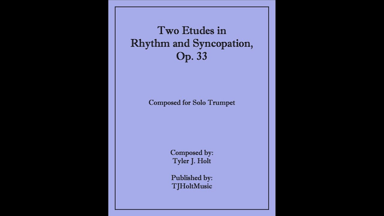 Two Etudes in Rhythm and Syncopation, Op. 33 - YouTube