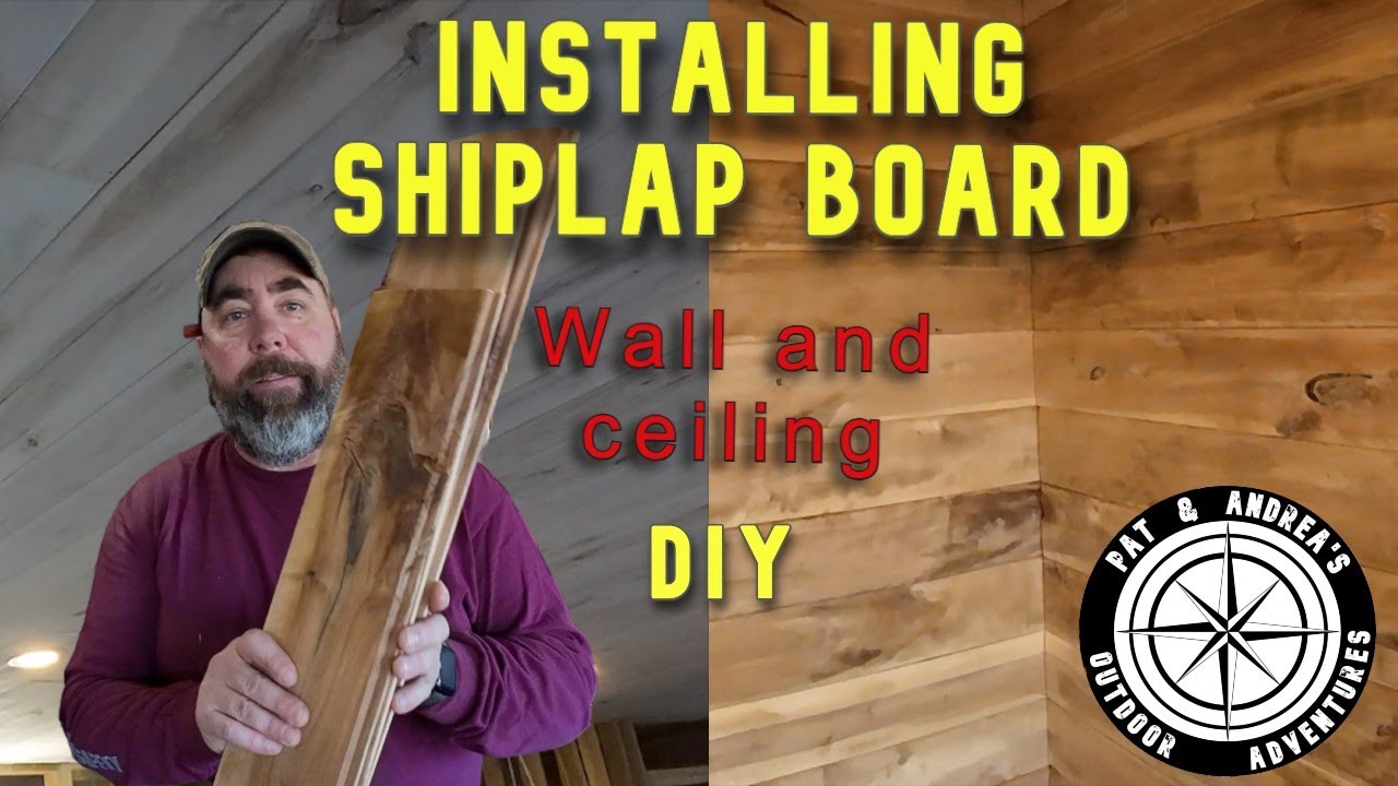 Ship lap installation - YouTube