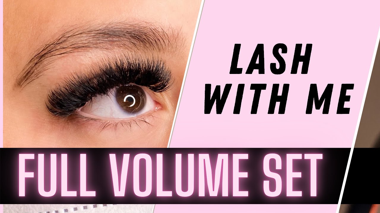 VOLUME SET | LASH WITH ME | EYELASH EXTENSIONS - YouTube