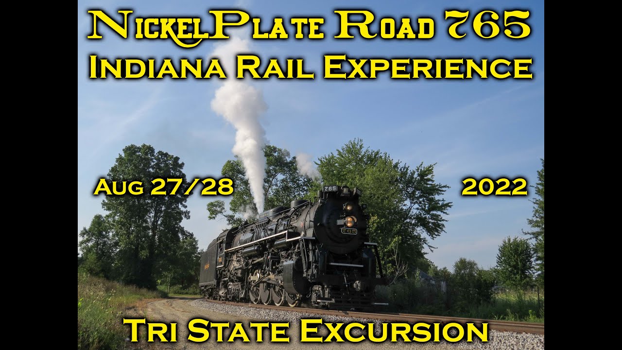 NKP 765 on Indiana Rail Experience Tristate Excursion 2022 - YouTube