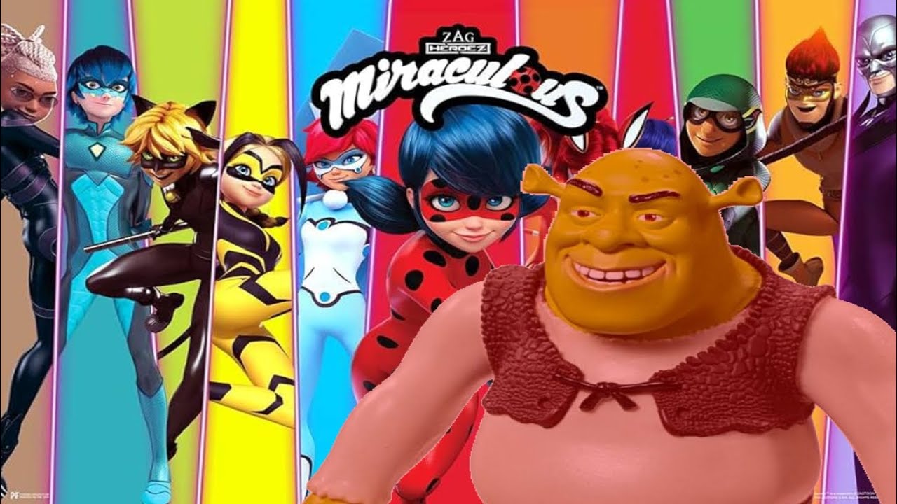 Edité Miraculous Ladybug con Shrek ( Shrek odia Miraculous Ladybug ) XD ...