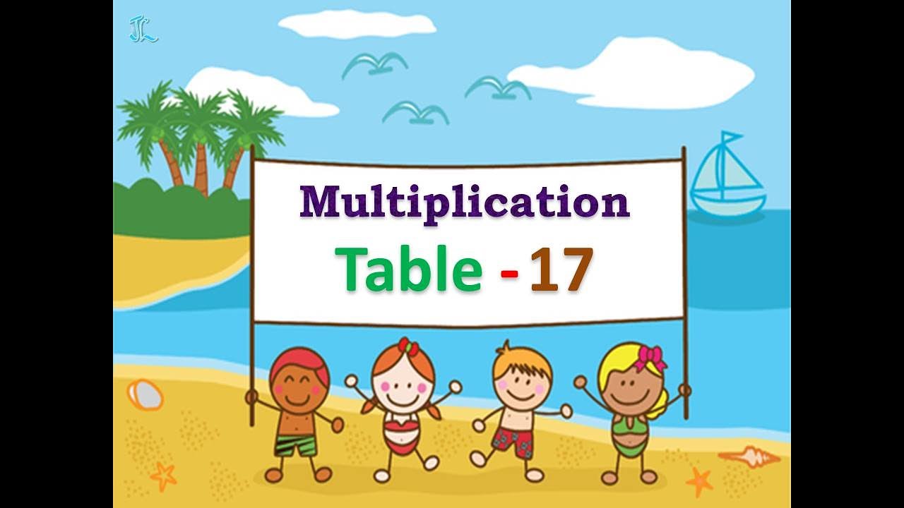 Multiplication table 17 /Table 17 / table 17 for children ...