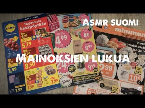ASMR SUOMI - Luetaan mainoksia 👩🏻‍🏫📚