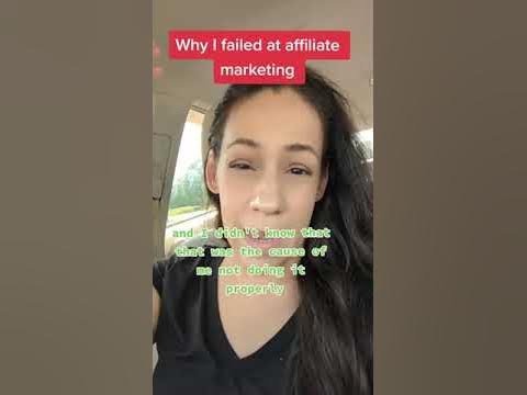 The reason why I failed at affiliate marketing #affiliatemarketingforbeginners #remotework - YouTube