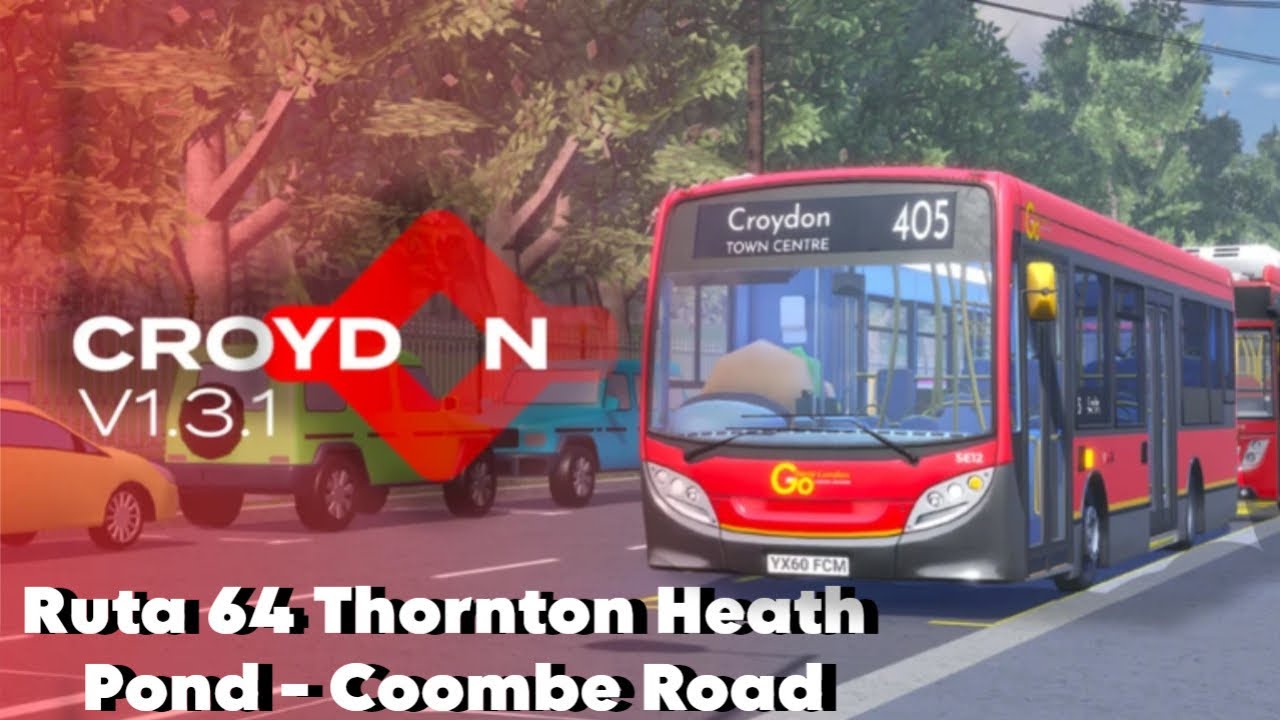 Croydon: Ruta 64 Thornton Heath - Coombe Road - YouTube