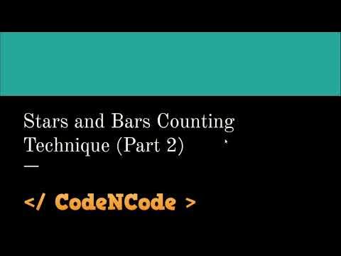 L02 : Stars and Bars Part 2 | Combinatorics | CodeNCode - YouTube