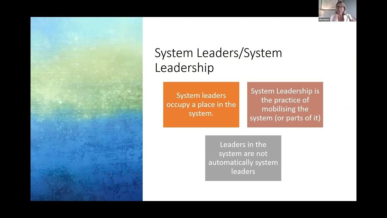 Exploring System Leadership: Professor Alma Harris - YouTube