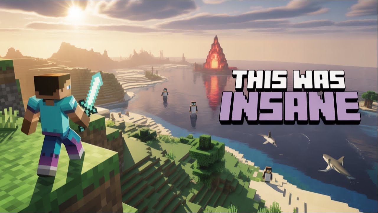 I Survived The CRAZY 20,000 Block Minecraft Challenge! - Ep. 20 - YouTube