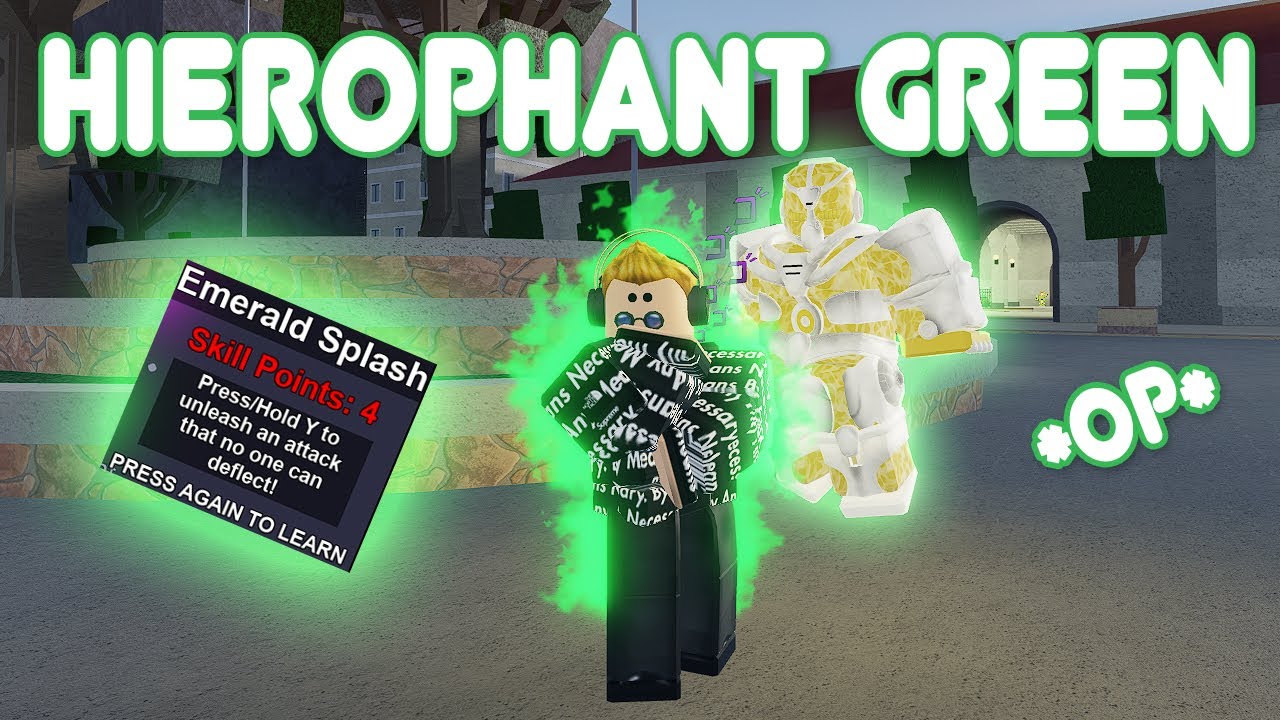 [YBA] Hierophant Green Showcase - YouTube