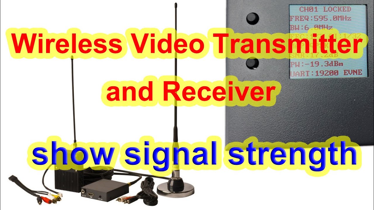 Cheap Wireless video transmitter and receiver's small screen has great ...