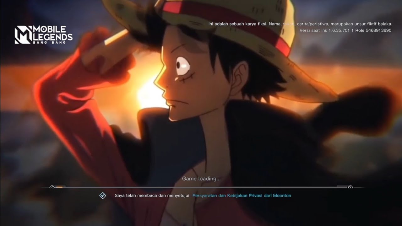 LOADING SCREEN MLBB X ONE PIECE || 16:9 FULL HD 48 DETIK - YouTube