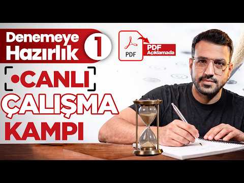 Günde 12 Saat Birlikte Çalışıyoruz I PDF İndir Planını Oluştur I Denemeye Hazırlanıyoruz B1